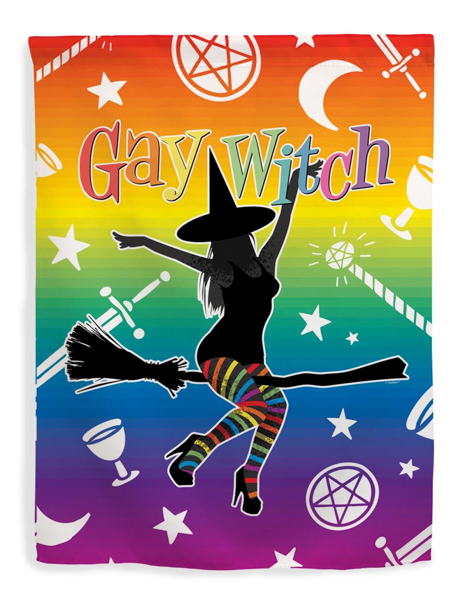 Gay Flag, Gay Witch Banner, Halloween Flag, LGBTQ, Ghost Halloween ...