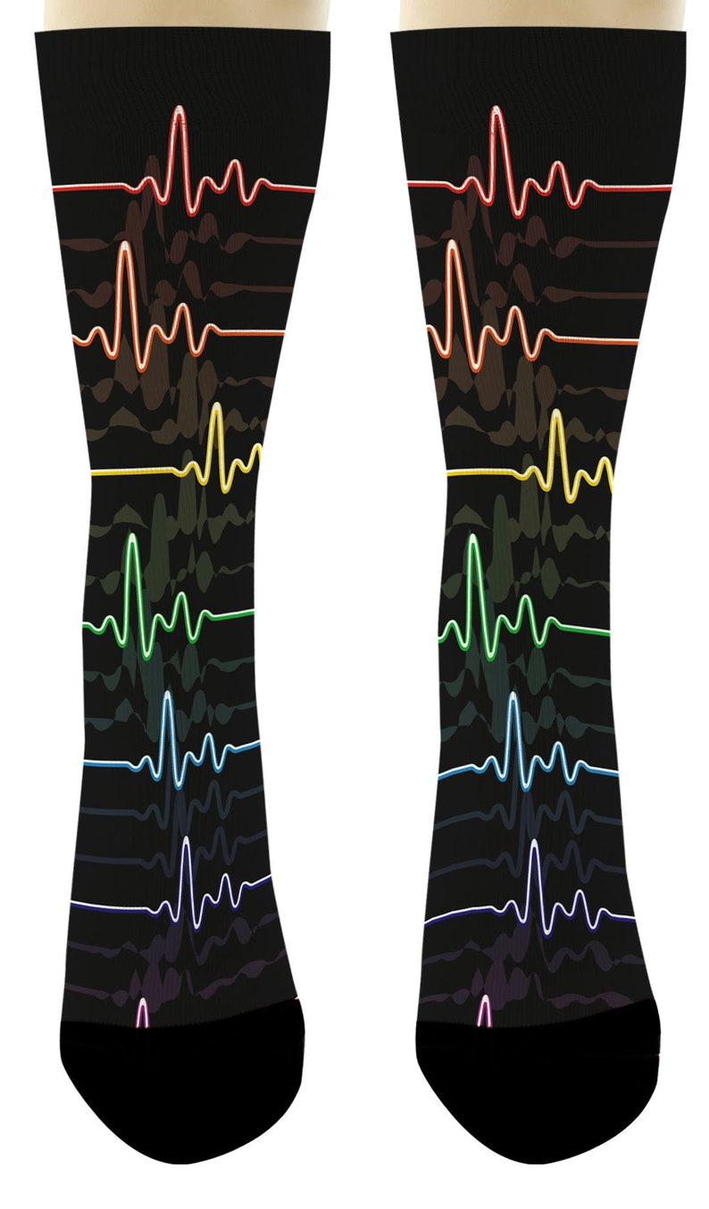 Nurse or Doctor Gifts Colorful EKG Line Socks Medical Student | Etsy