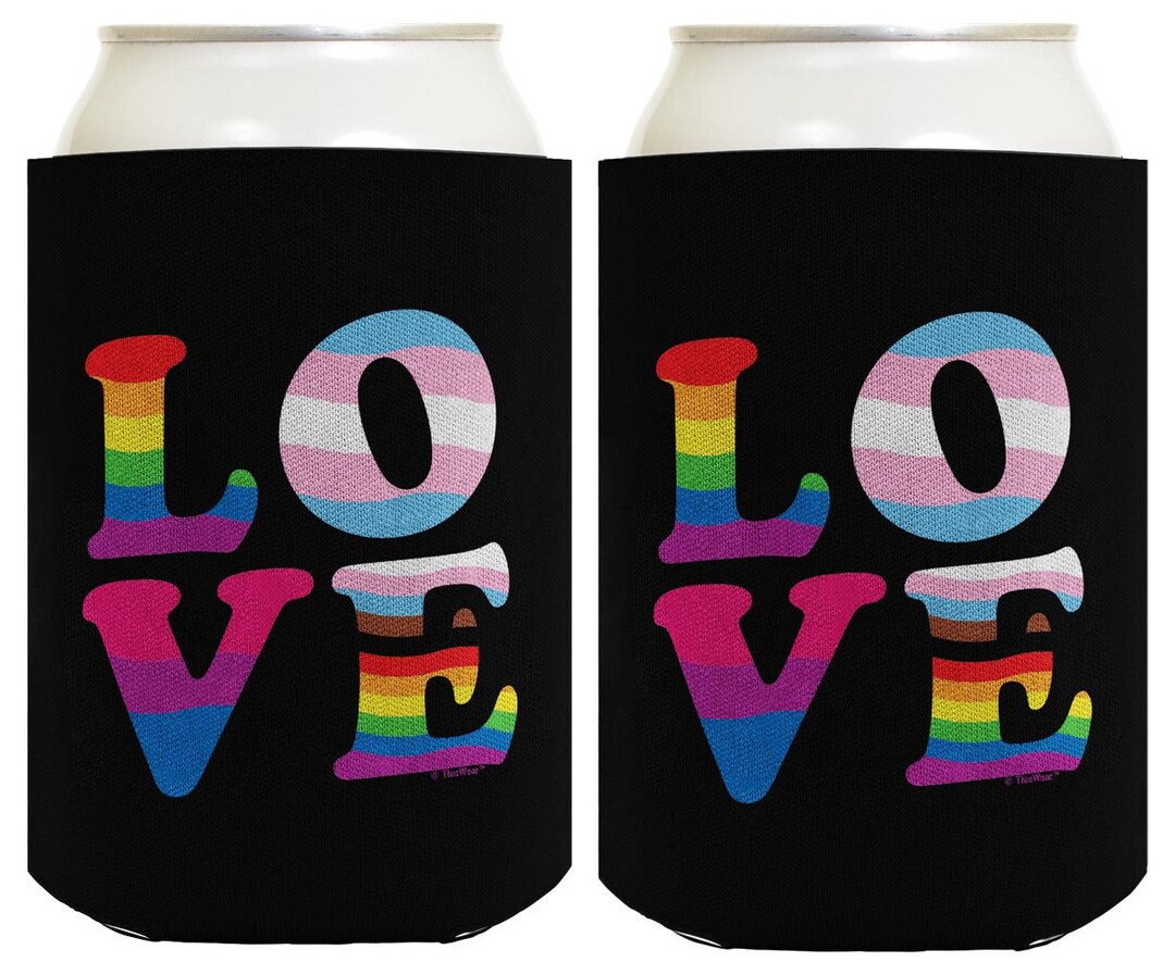 Pride Can Cooler, Love Art Pride Month Can Cooler, Pride Accessories ...