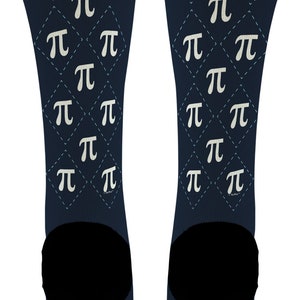 Math Gifts Symbol for Pi Socks STEM Gifts Nerdy Socks Student Teacher ...