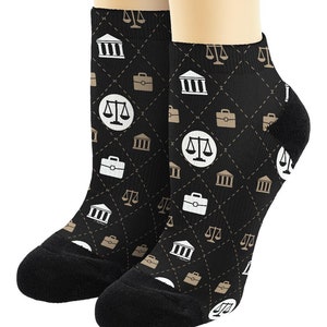 Lawyer Socks, Scales of Justice Socks, Lawyer Gift, Judge Gift, Law ...