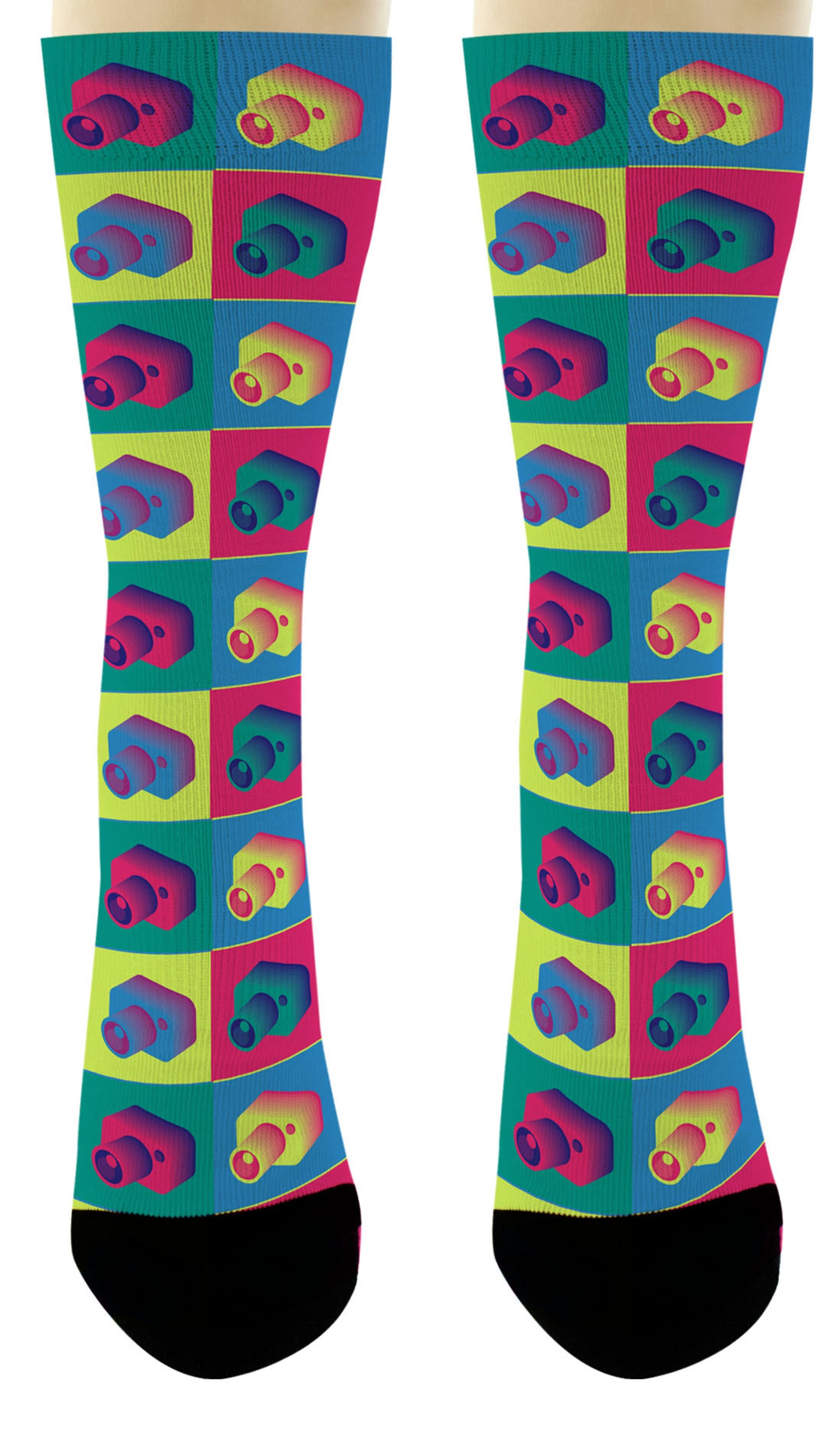 Photographer Gifts Camera Socks Retro Pop Art Camera Print - Etsy