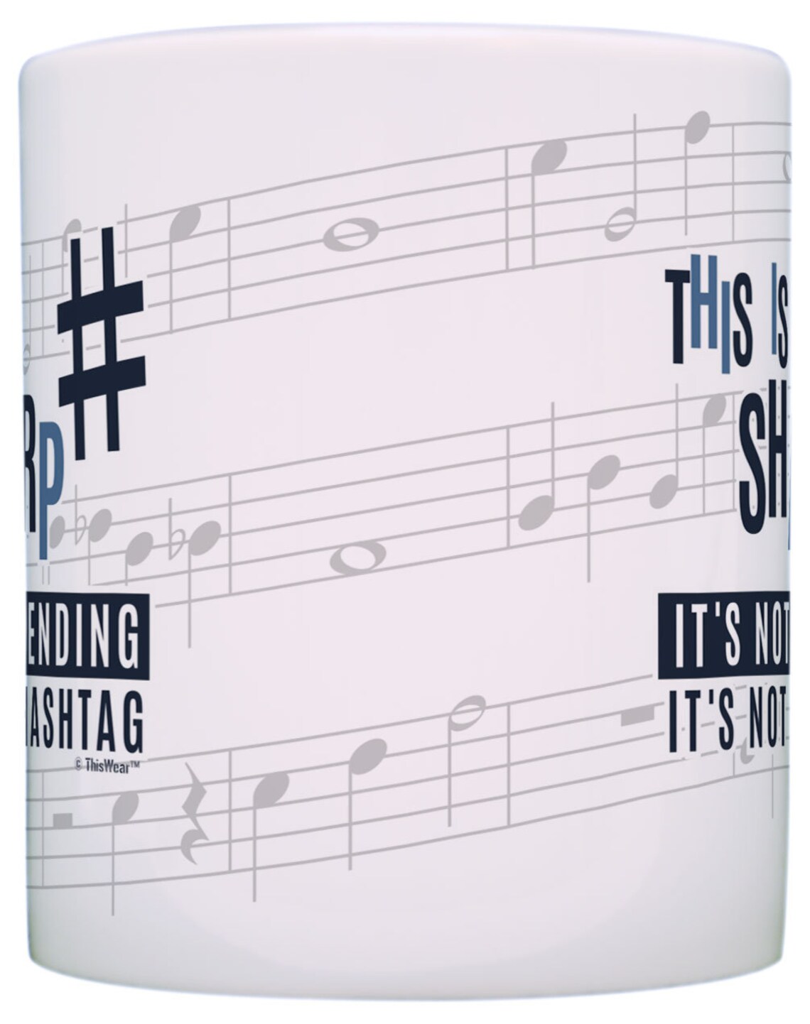 Music Themed Gifts for Musicians This Is A Sharp Not A Hashtag | Etsy