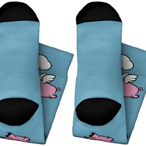 Unisex Novelty Socks When Pigs Fly Socks Pig Themed Gifts for Pig ...