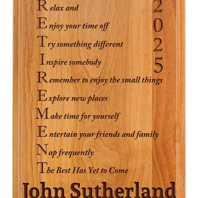 Retirement Plaque - Etsy