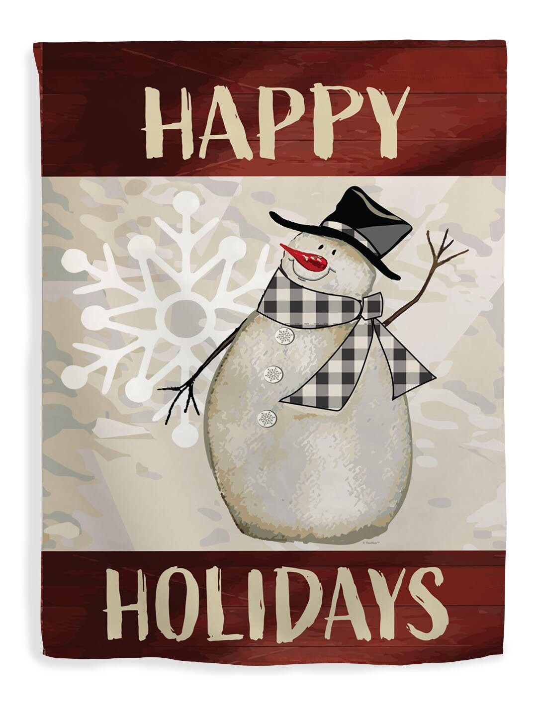 Winter Decorations Happy Holidays Flag Seasonal Decor Vertical - Etsy