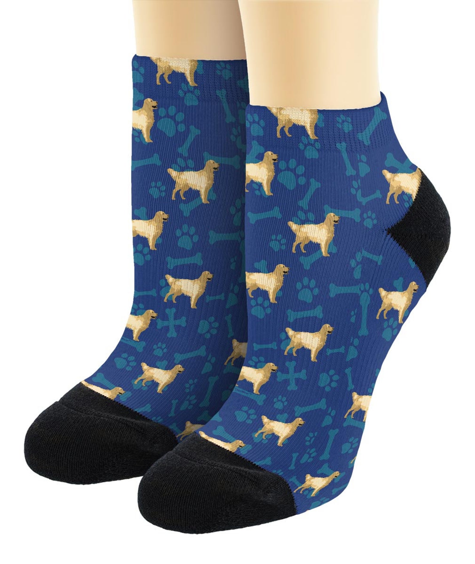 Paw Print Dog Socks for Dog Lovers Golden Retriever Socks - Etsy