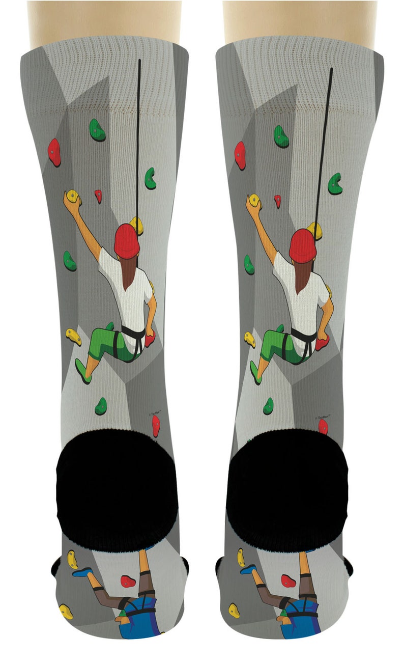 Rock Climbing Gift Novelty Crew Socks - Etsy
