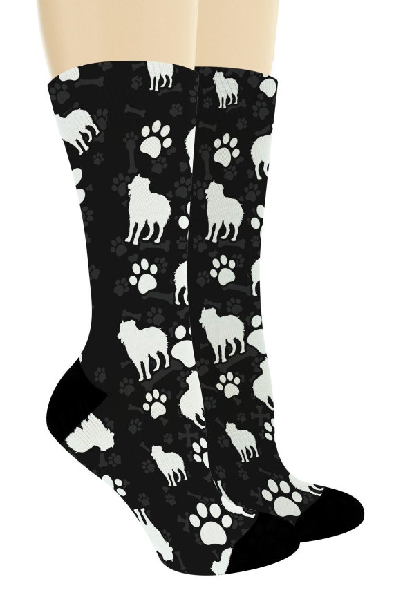 Dog Socks for Dog Lovers Aussie Shepherd Paw Socks Dog Breed | Etsy