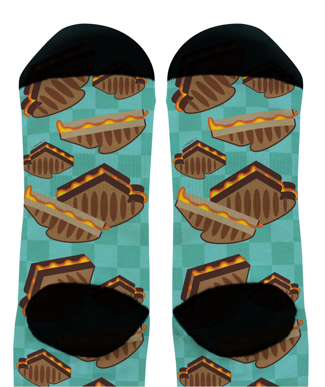 Foodie Gifts Grilled Cheese Socks Food Socks for Cheese Lovers Funny ...