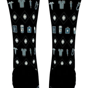 Nursing Gifts Nurse Socks RN Socks Medical Themed Gifts for Healthcare ...