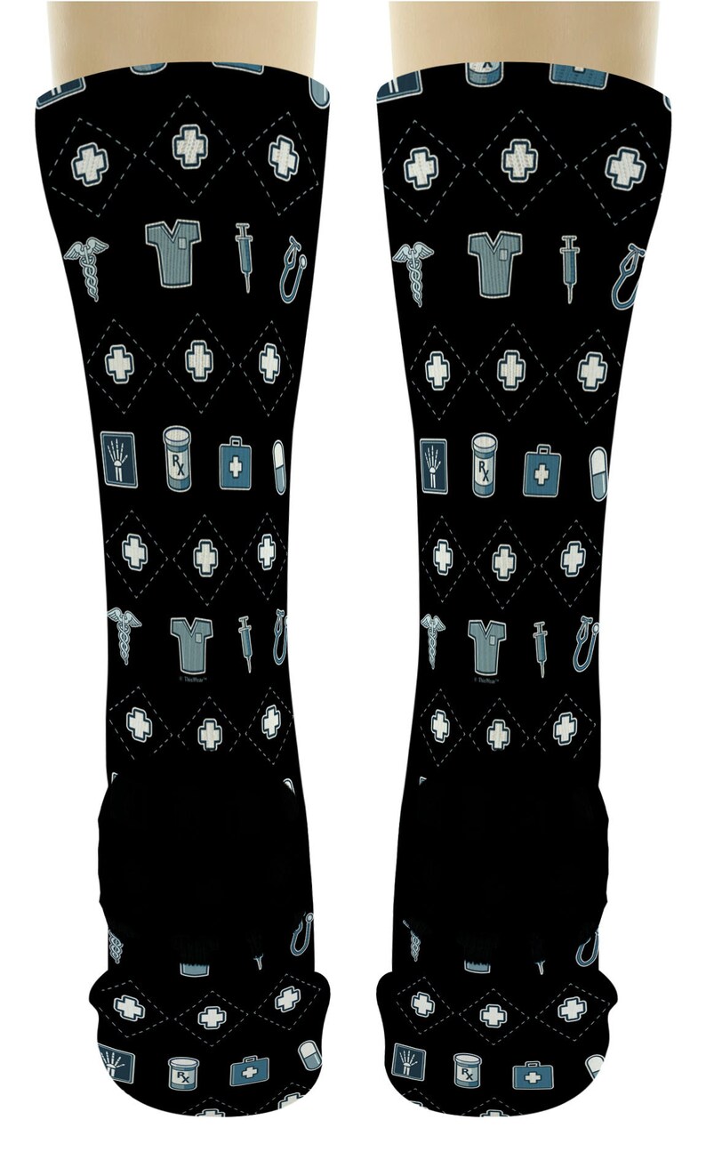 Nursing Gifts Nurse Socks RN Socks Medical Themed Gifts for | Etsy
