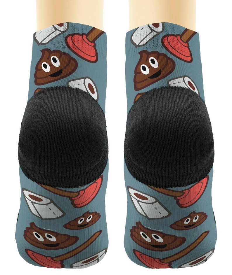 Funny Socks Toilet Paper Plunger and Poop Emoji Socks Potty - Etsy