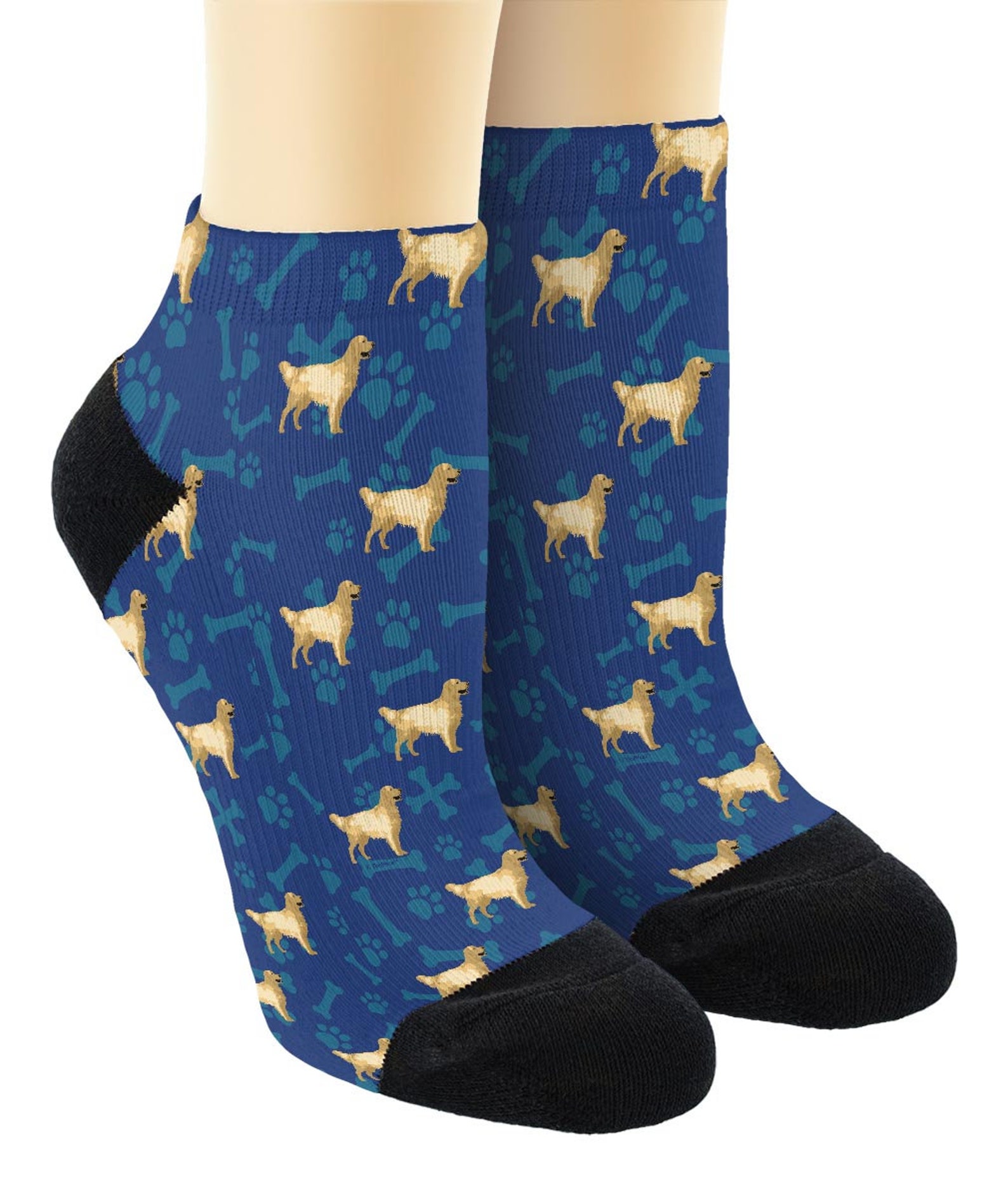 Paw Print Dog Socks for Dog Lovers Golden Retriever Socks - Etsy