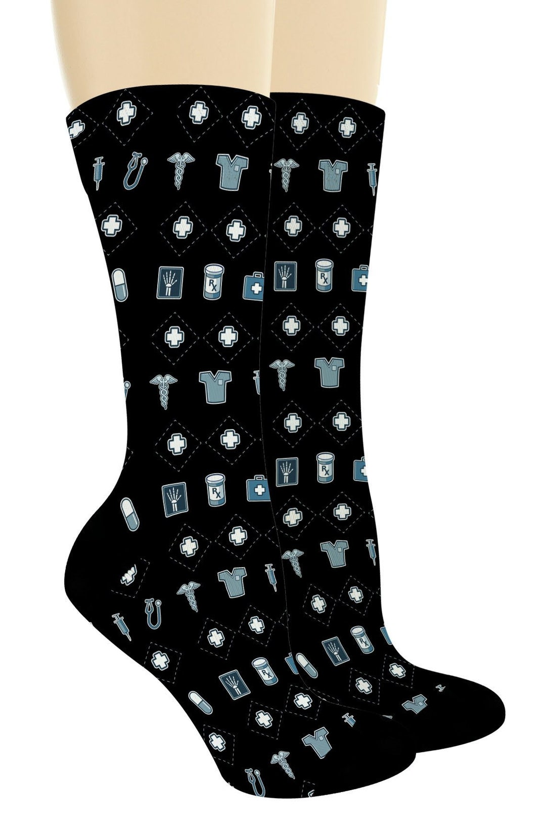 Nursing Gifts Nurse Socks RN Socks Medical Themed Gifts for Healthcare ...