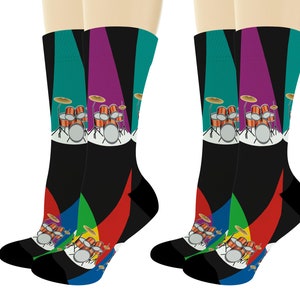 Musician Gifts Electric Drum Set Socks Music Lover Gifts Rock Socks ...