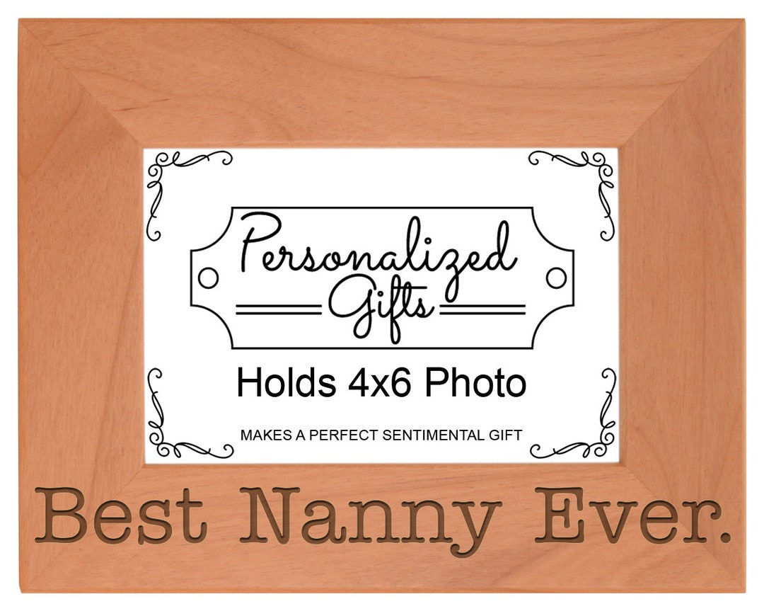 Best Nanny Ever Engraved Wood Frame - Etsy