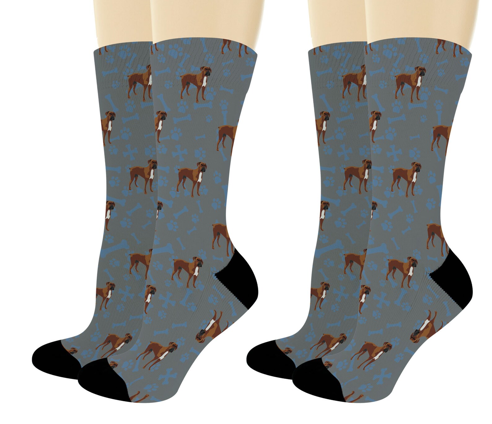 Dog Themed Boxer Lovers Gifts Novelty Crew Socks - Etsy