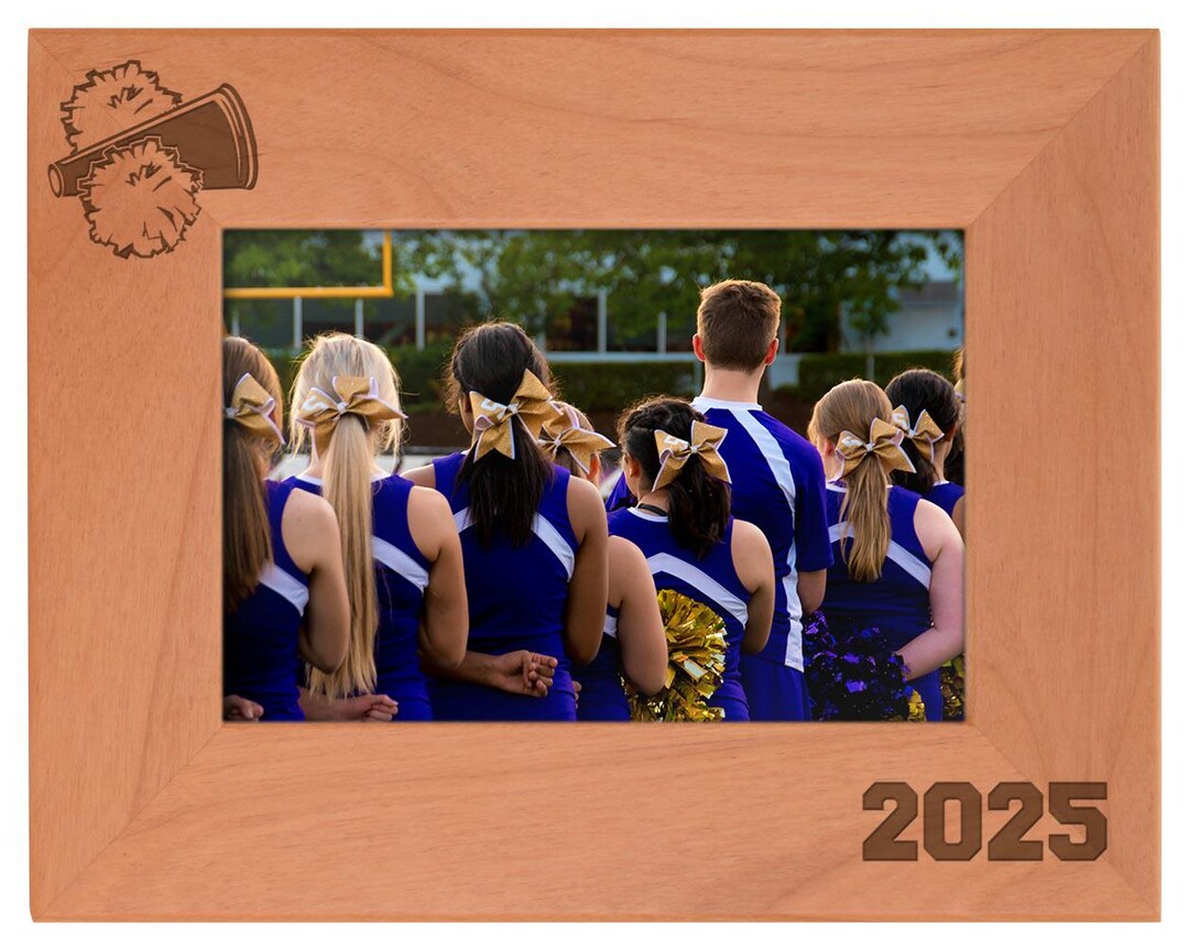 Sports Frame Cheerleading Frame Cheer 2025 Photo Frame Cheer Team Wood ...
