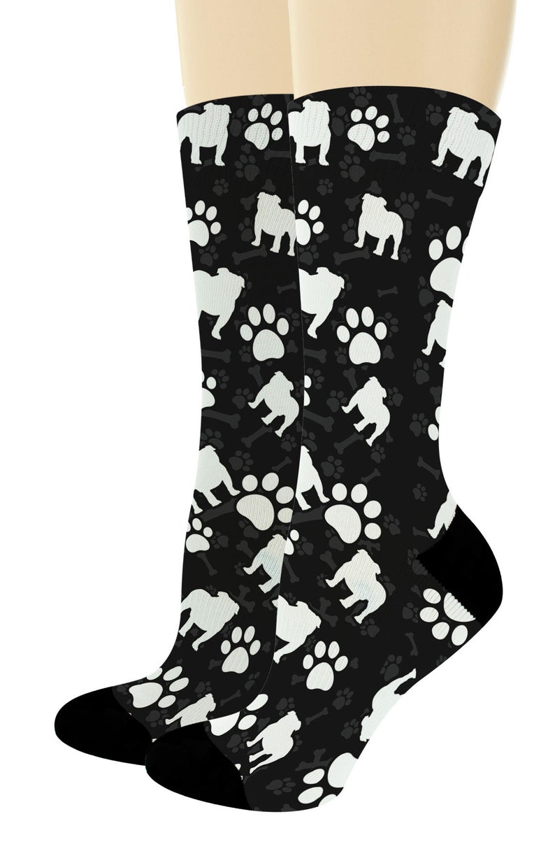 English Bulldog Socks for Dog Lovers American Bulldog Paw - Etsy