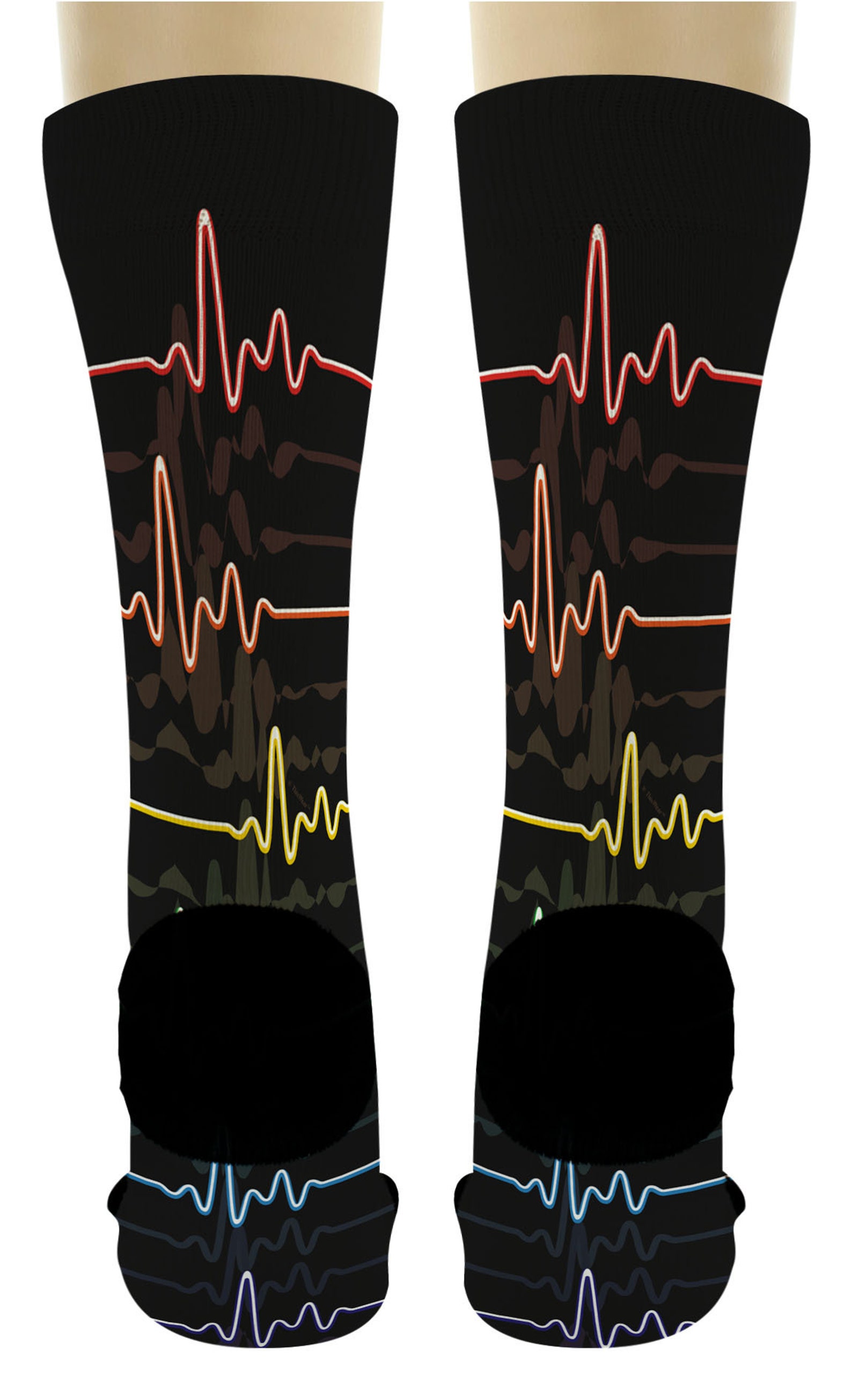 Nurse or Doctor Gifts Colorful EKG Line Socks Medical Student | Etsy
