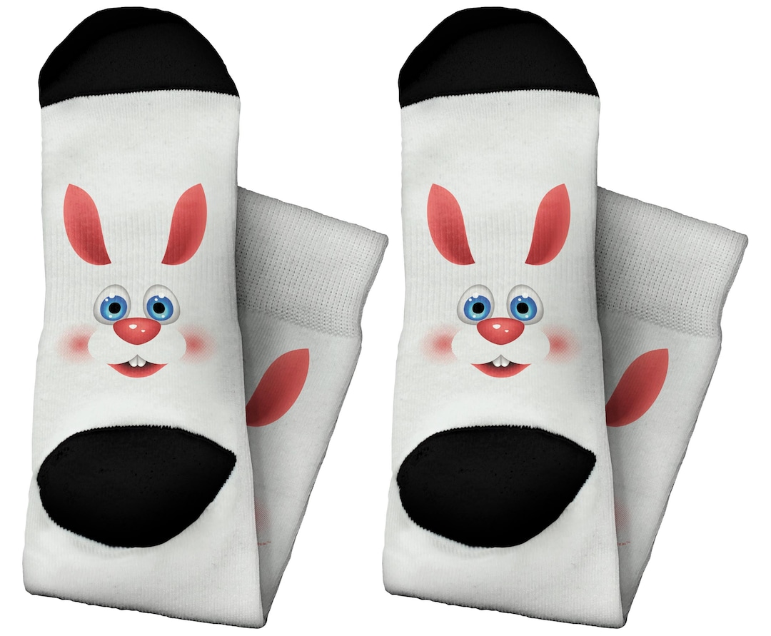 Easter Socks, Bunny Socks, Funny Bunny Socks, Easter Bunny Socks, Cute ...