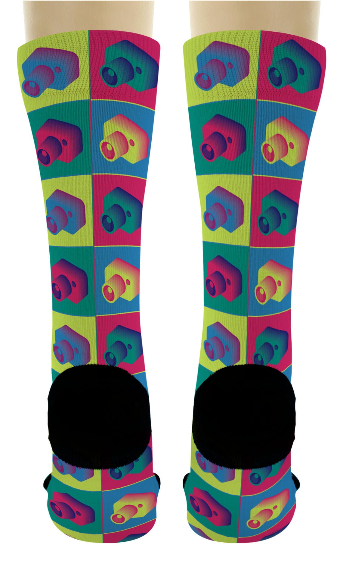 Photographer Gifts Camera Socks Retro Pop Art Camera Print - Etsy