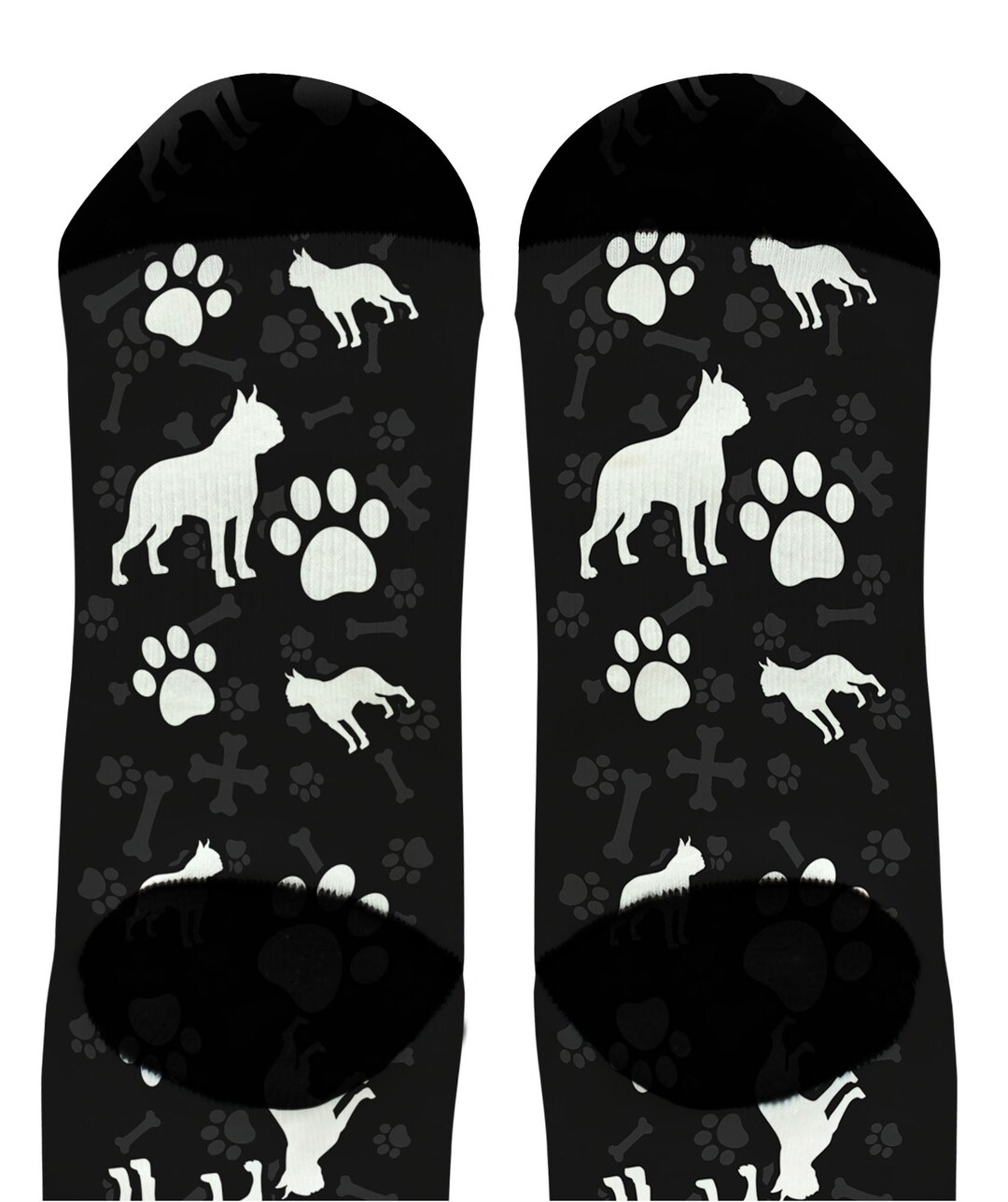 Boston Terrier Socks for Dog Lovers Boston Terrier Paw Socks - Etsy