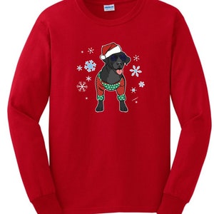 Christmas Clothes Black Labrador in Christmas Sweater Dog Lover Gifts ...