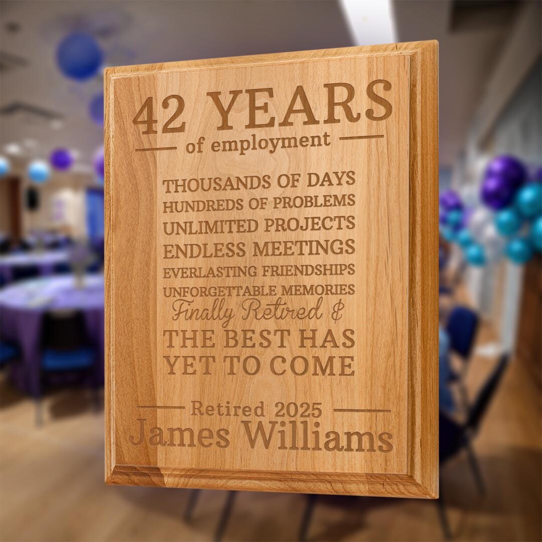 Personalized Retirement Plaque: the Best Has yet to Come With Custom ...