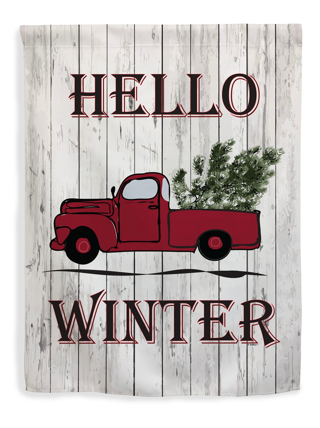 Winter Decorations Hello Winter Flag Seasonal Decor Vertical - Etsy