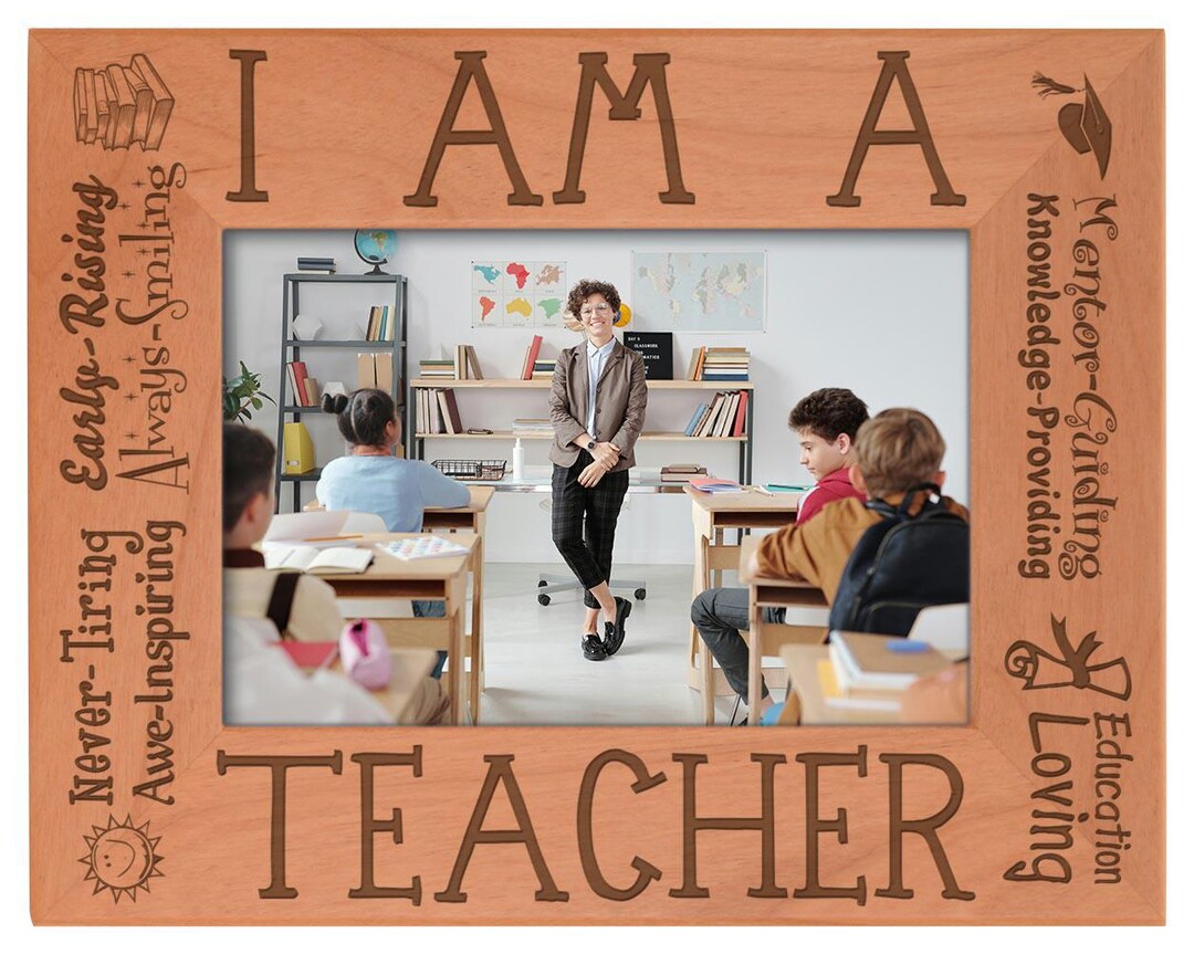 Teacher Frame, Elementary Teacher Gift, Teacher Photo Frame, Photo ...