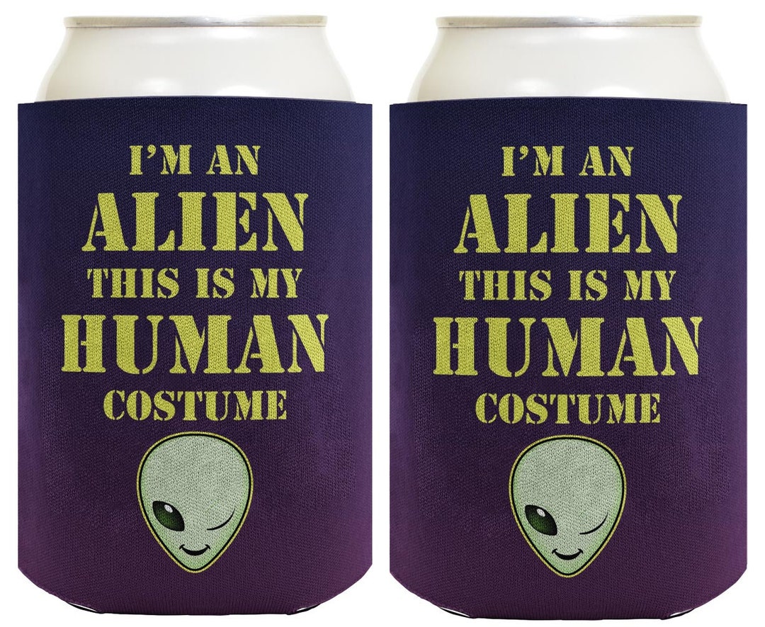 Alien Theme, Alien Costume Can Cooler, Halloween Can Cooler, Halloween ...