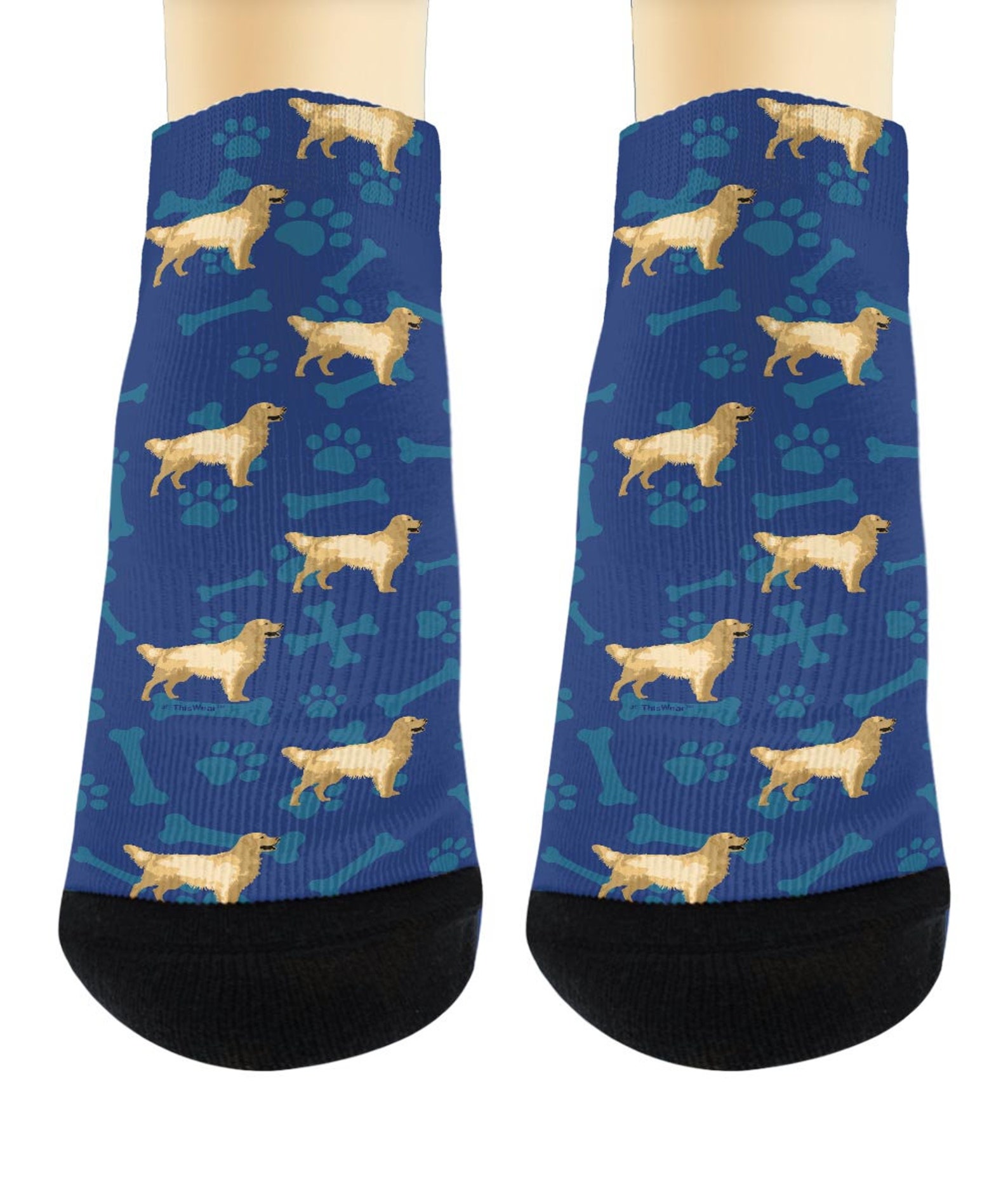 Paw Print Dog Socks for Dog Lovers Golden Retriever Socks - Etsy