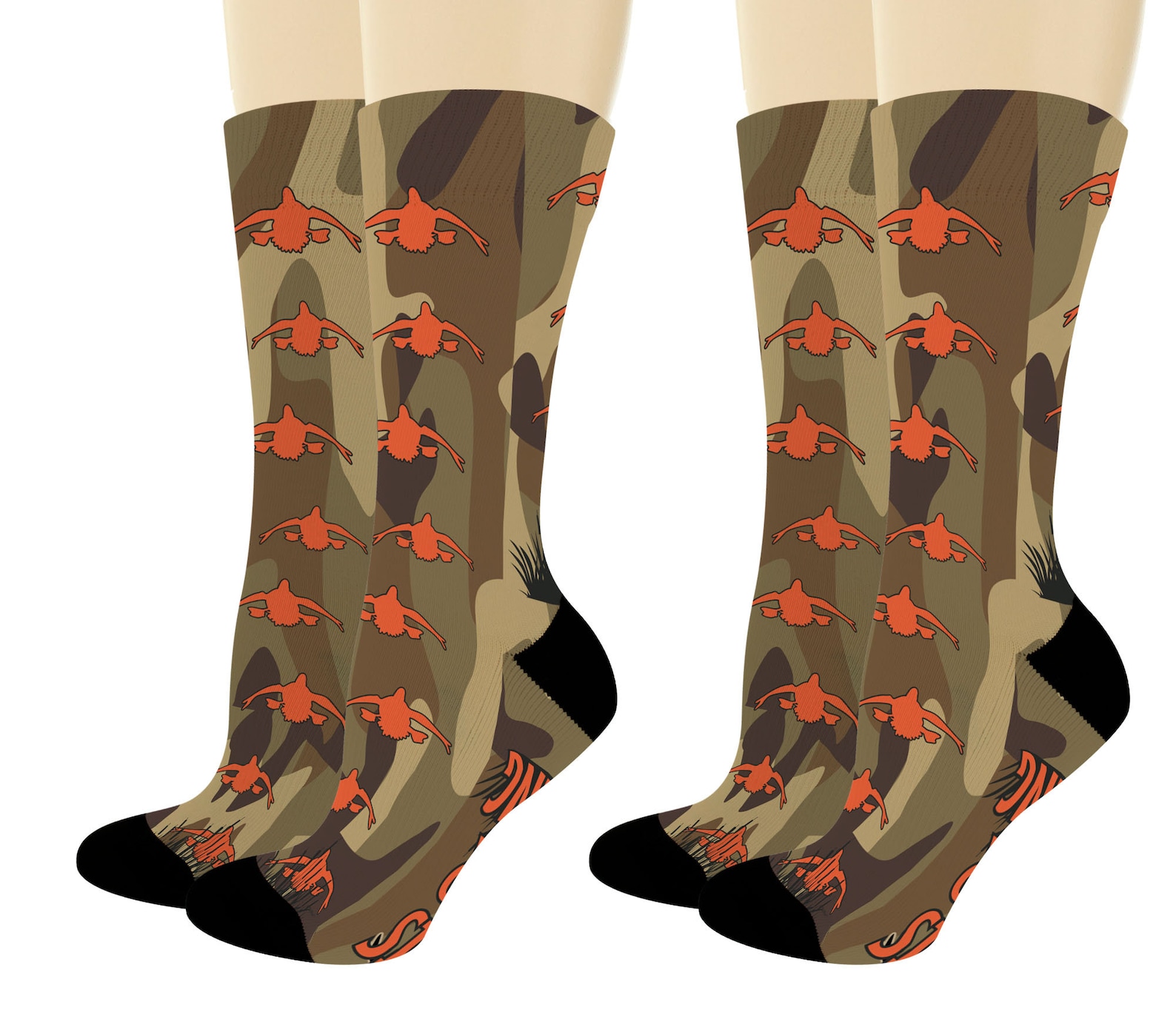 Duck Hunting Camouflage Socks Life is Better Hunting Camo Crew | Etsy
