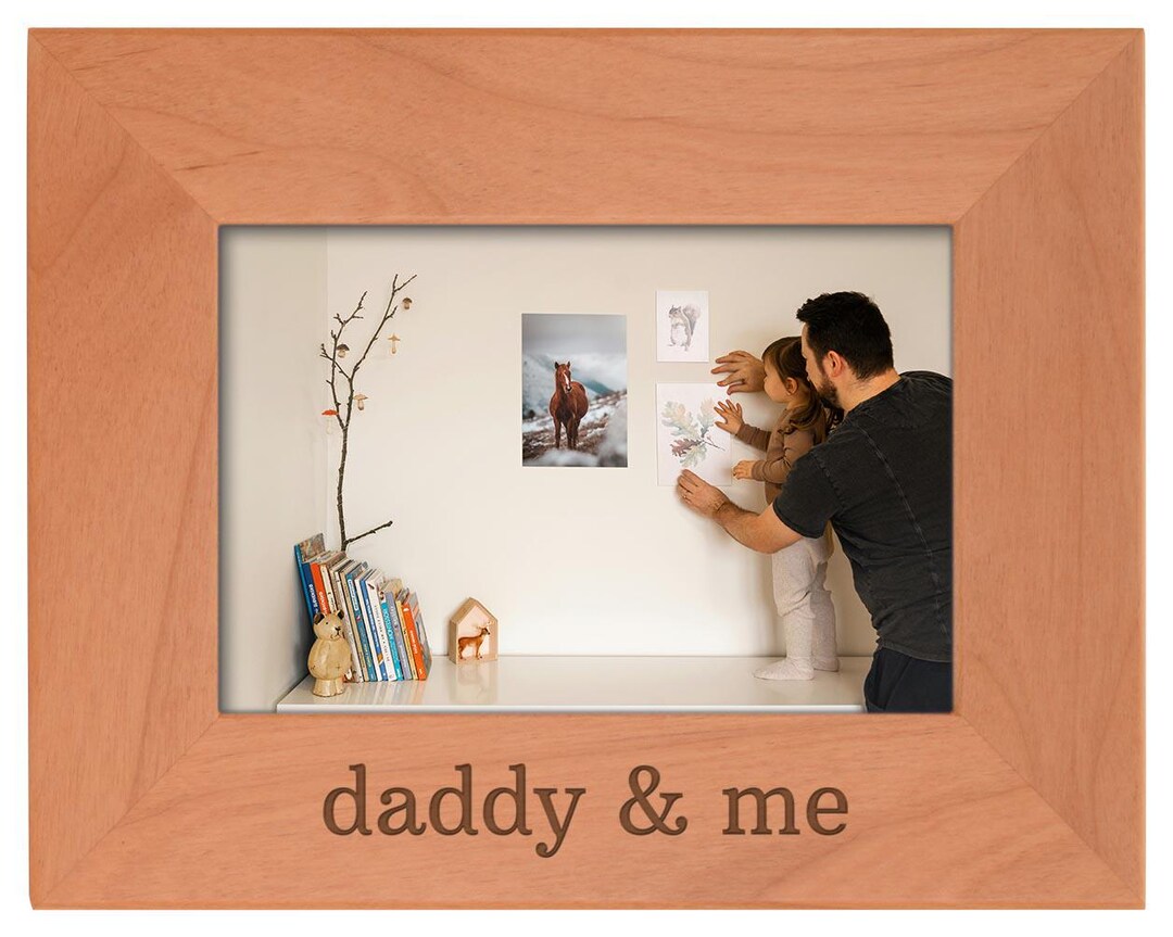Dad Photo Frame, Daddy and Me Photo Frame, Custom Photo Frame, Photo ...