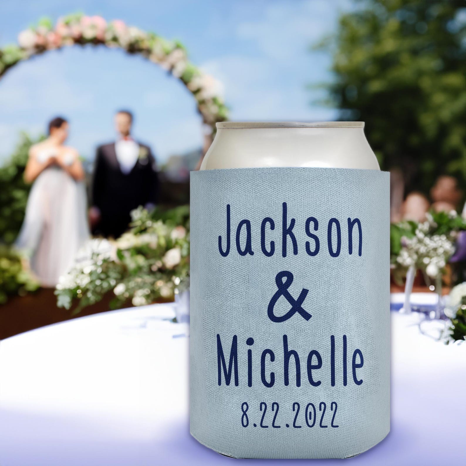 Personalized Wedding Drink Sleeve: to Have Hold Keep Drink Cold Names ...