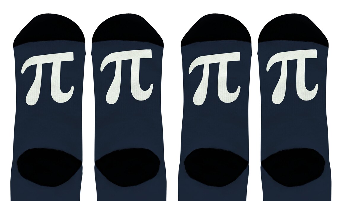 Math Gifts Symbol for Pi Socks STEM Gifts Nerdy Socks Student - Etsy