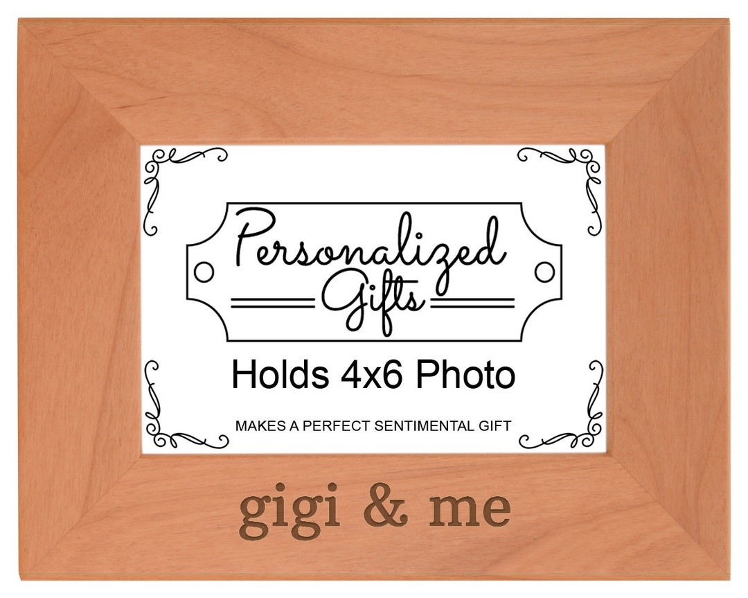 Gigi Gifts Gigi & Me Laser Engraved Wood Frame - Etsy