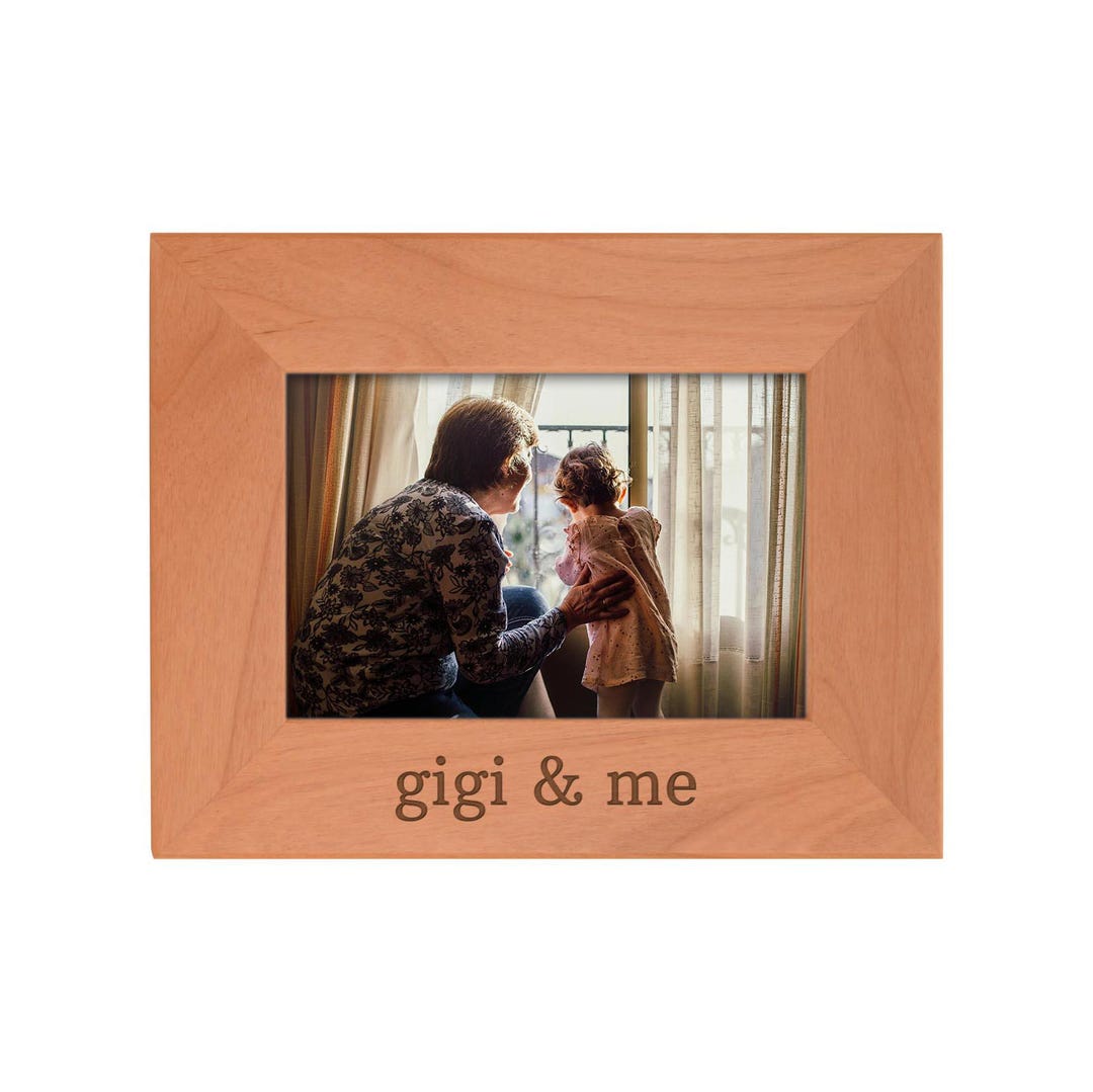 Grandma Photo Frame: Gigi & Me, 4x6/5x7/8x10 Laser Engraved Wood - Etsy