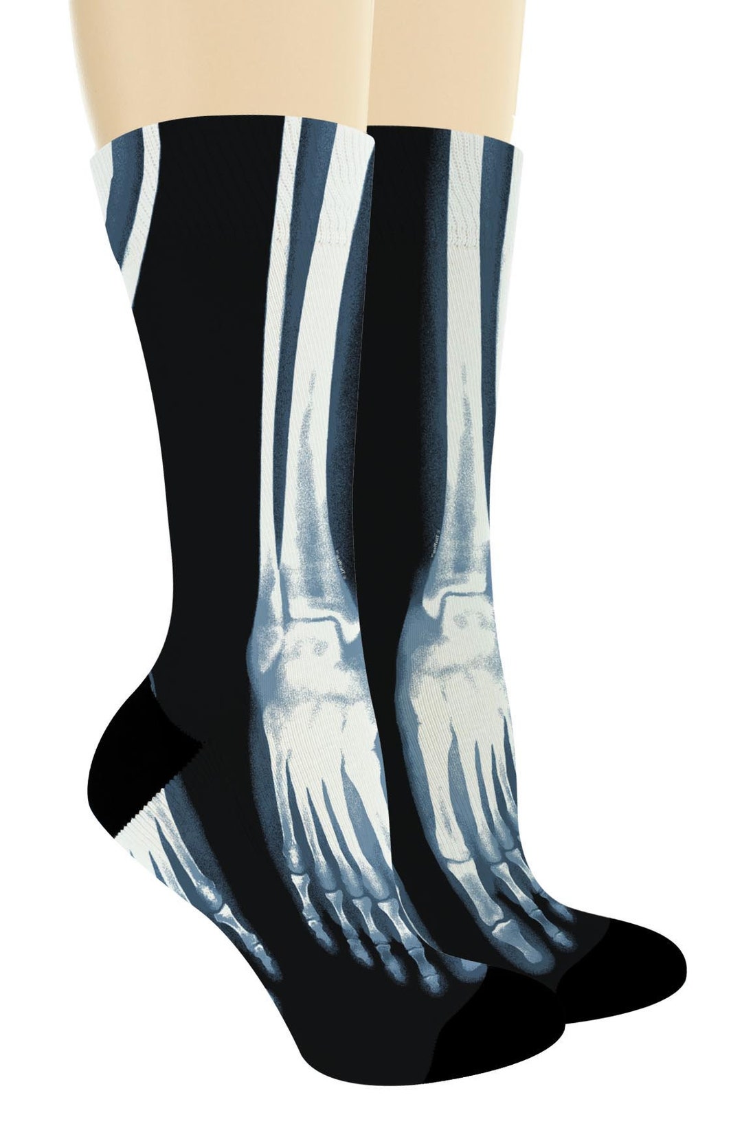 Skeleton Socks, Halloween Skeleton Socks, Halloween Accessories, X-ray ...