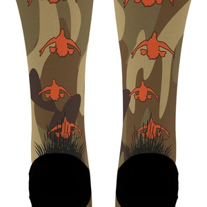 Duck Hunting Camouflage Socks Life is Better Hunting Camo Crew Socks ...