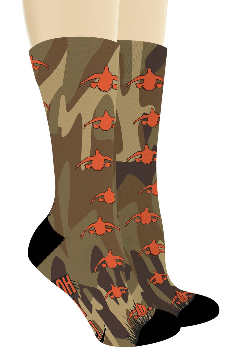 Duck Hunting Camouflage Socks Life is Better Hunting Camo Crew | Etsy