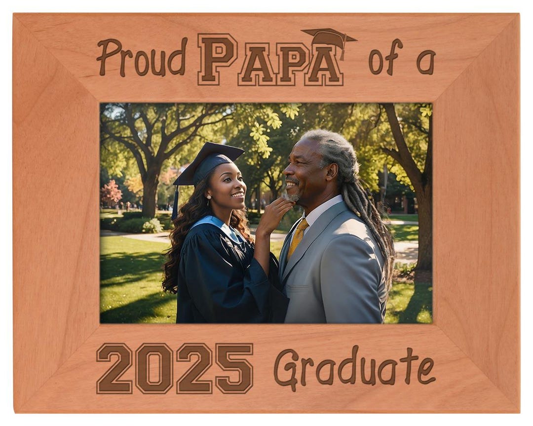 Graduation Frame 2025 Graduation Gifts Proud Papa of a 2025 Graduate ...