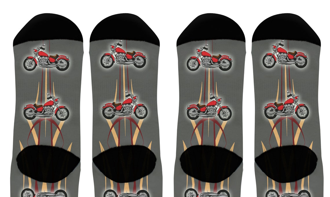 Motorcycle Gifts for Women and Men Classic Bikes Socks | Etsy