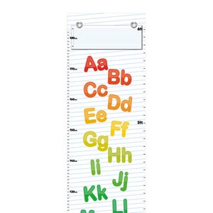 Personalized Growth Chart for Children Abc's Alphabet With Custom Name ...
