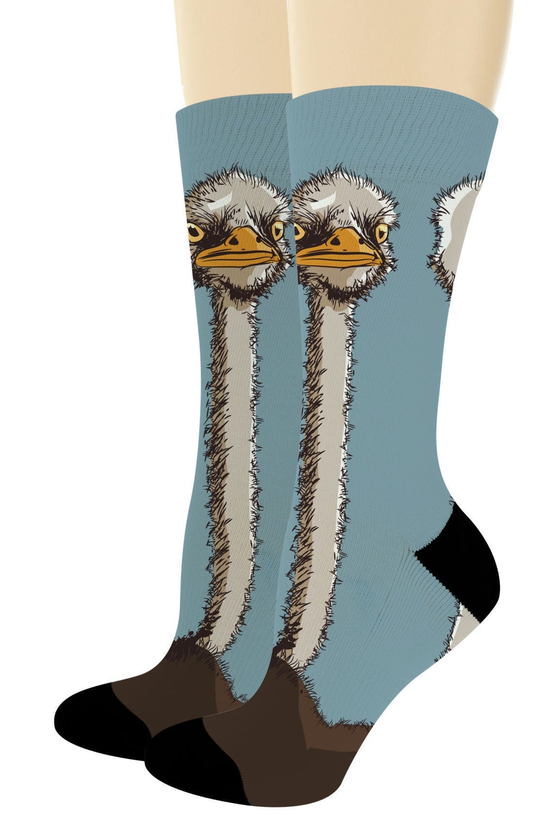 Unisex Animal Socks Ornery Ostrich Socks Ostrich Gifts for | Etsy