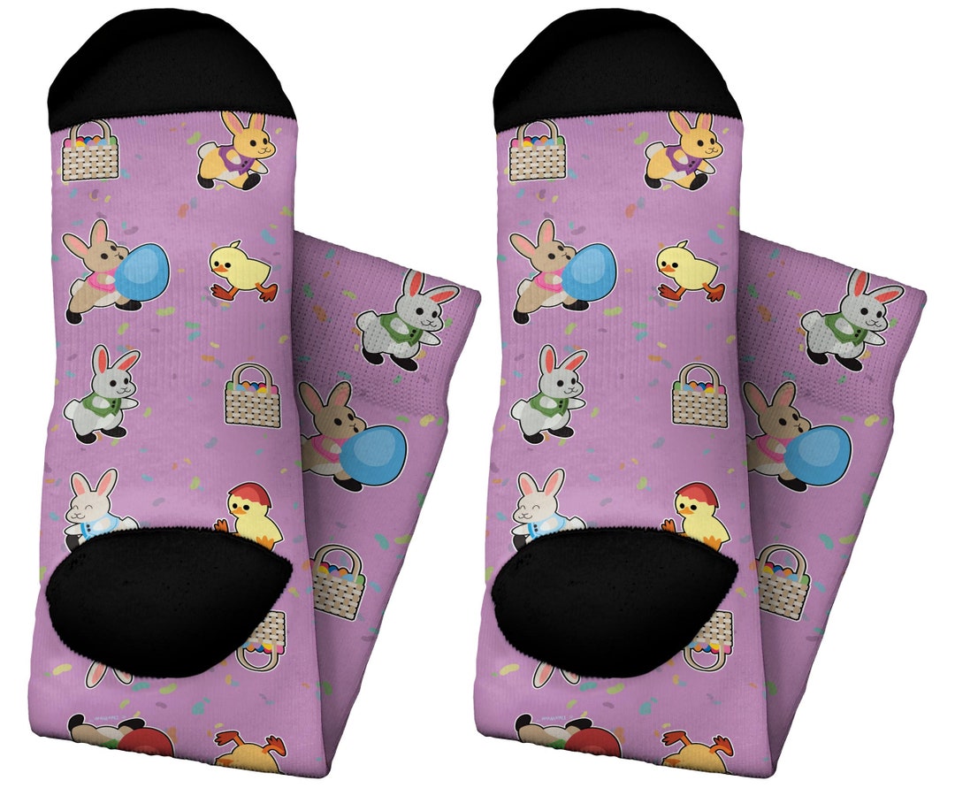 Easter Socks, Easter Bunny Socks, Cute Bunny Socks, Funny Bunny Socks ...