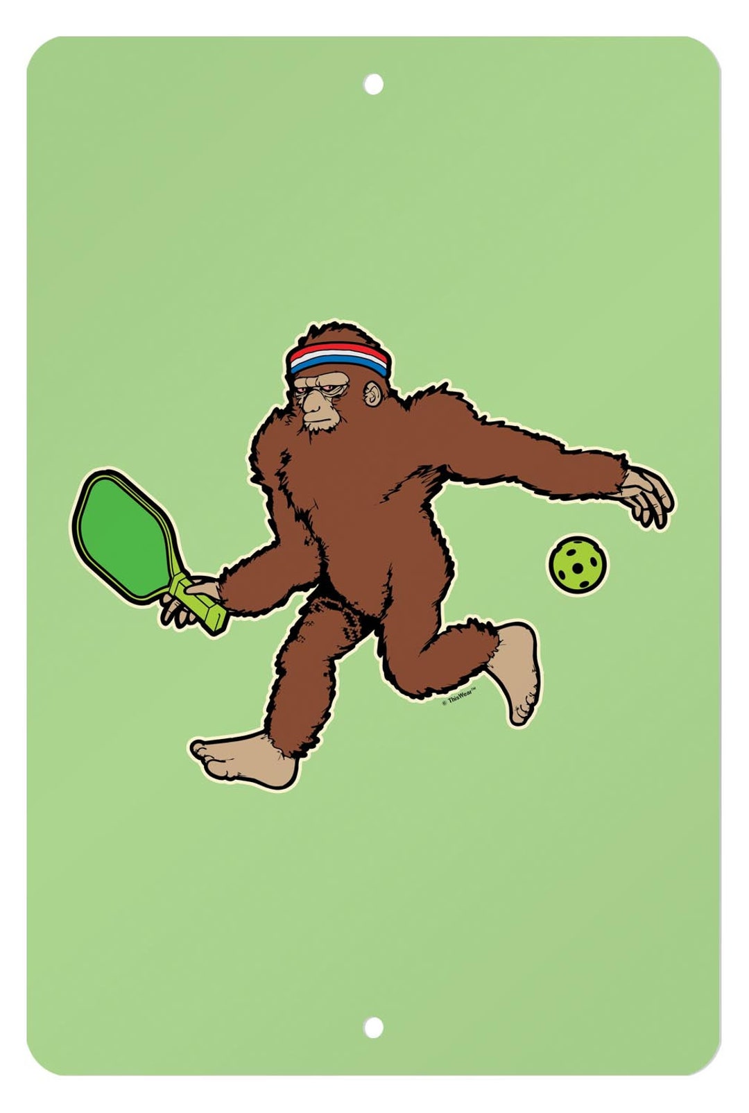 Pickleball Sign Pickleball Decor Pickleball Wall Sign Funny Sasquatch ...
