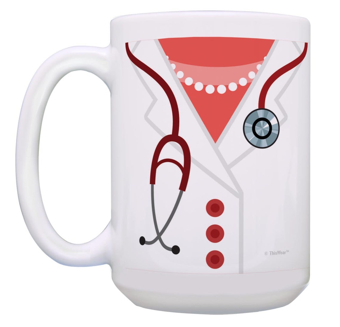 Doctor Coffee Mug: Doctor Outfit Pink, 11oz/15oz White Ceramic - Etsy